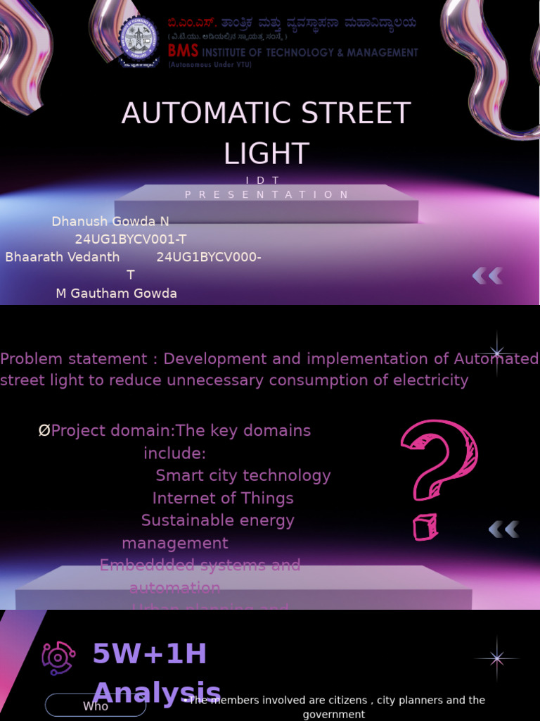 Automated Street Light System Overview | PDF | Street Light ...