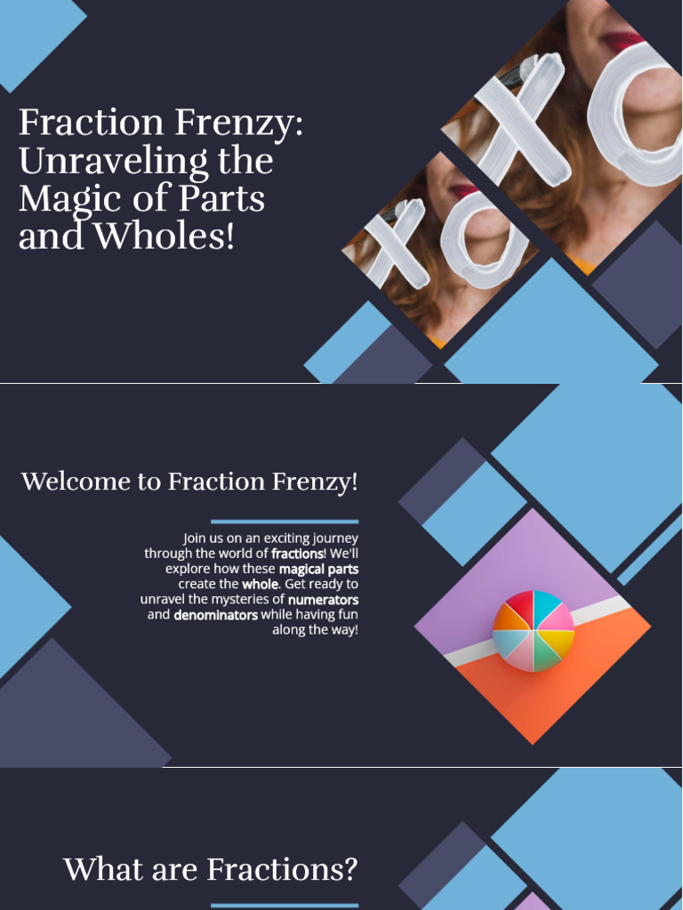 Slidesgo Fraction Frenzy Unraveling The Magic of Parts and Wholes ...