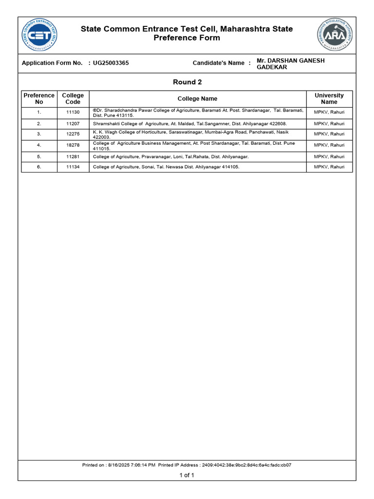 Preference Report | PDF