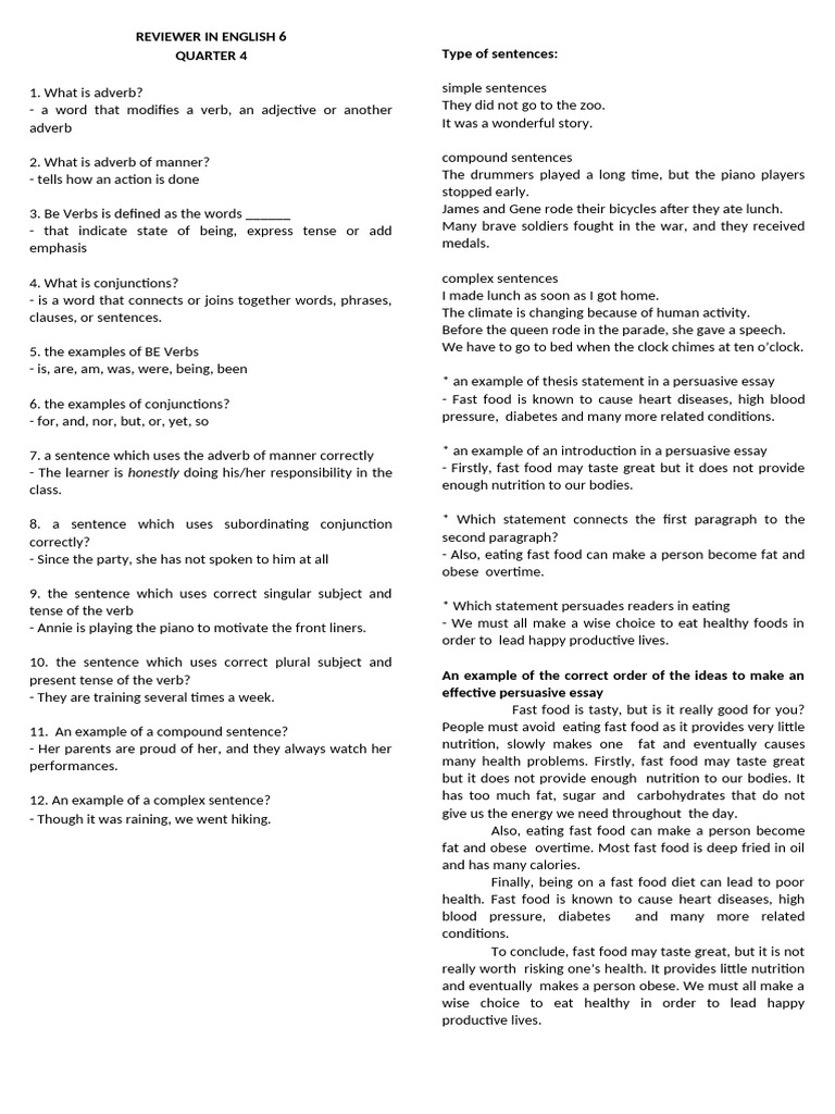 English Grammar and Essay Writing Guide | PDF | Adverb | Sentence ...