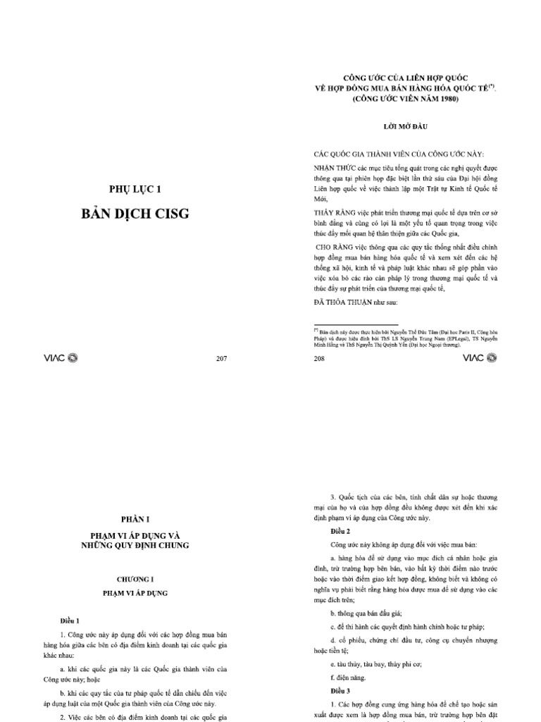 In Điều Cisg | PDF