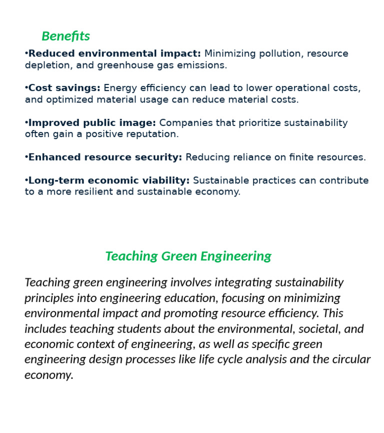 Teaching Green Engineering-4 | PDF