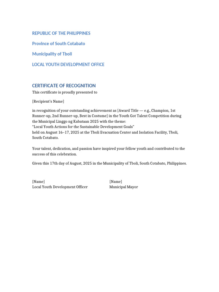 MLNK Winners Certificate | PDF