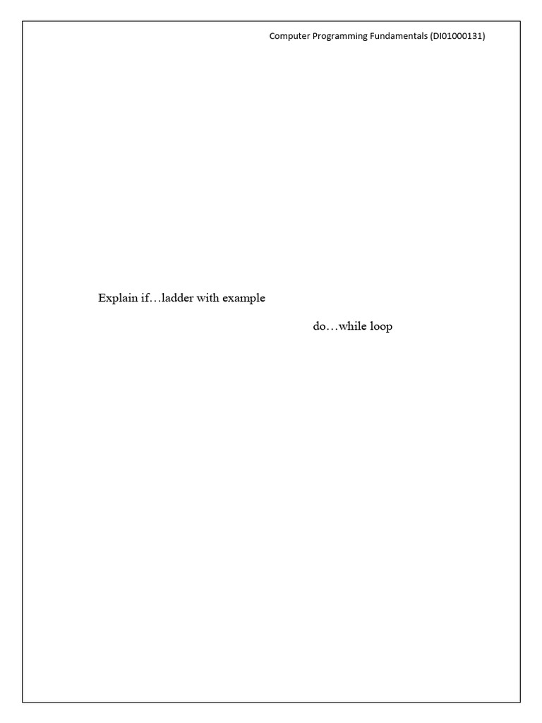 CP Material Imp Que Ans All Chapter | PDF | Reserved Word | Integer ...