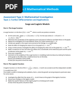 Year 12 QCAA Math Assignment Guide | PDF | Experience | Complexity