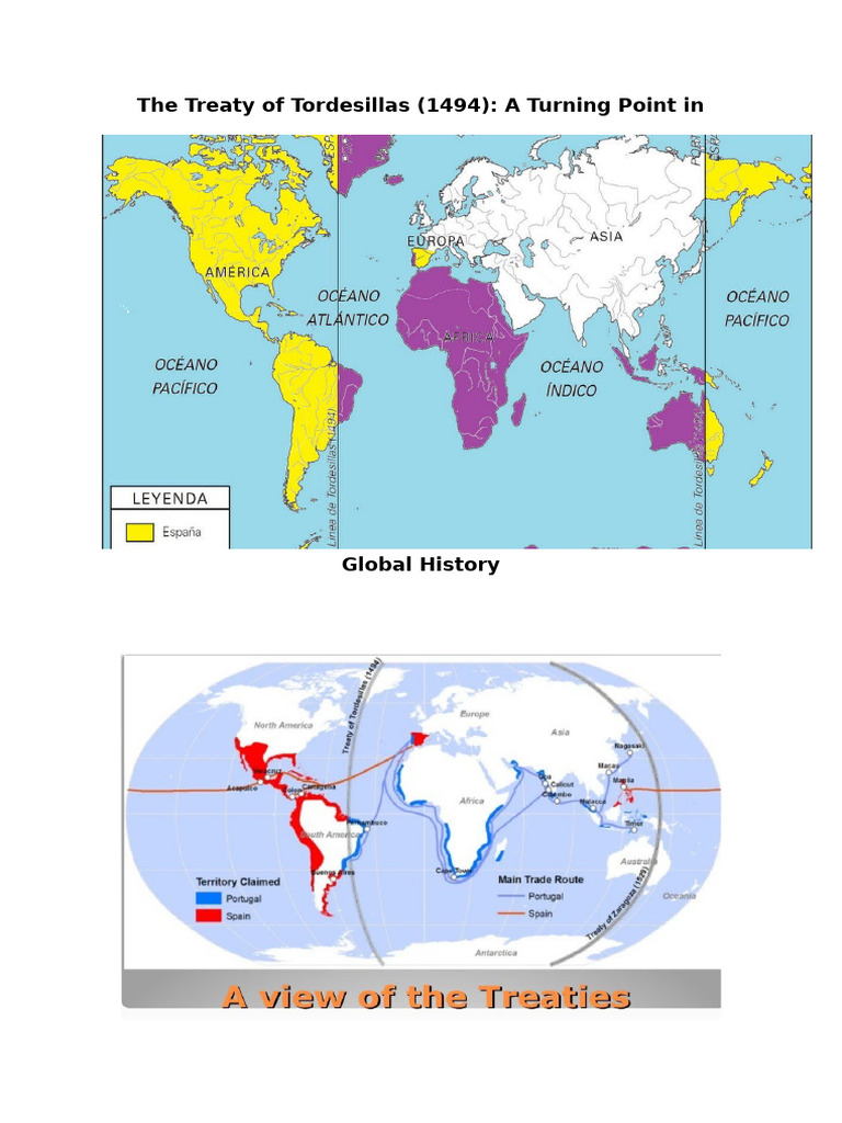 Treaty of Tordesillas: Colonial Impact | PDF | Spanish Empire | Portugal