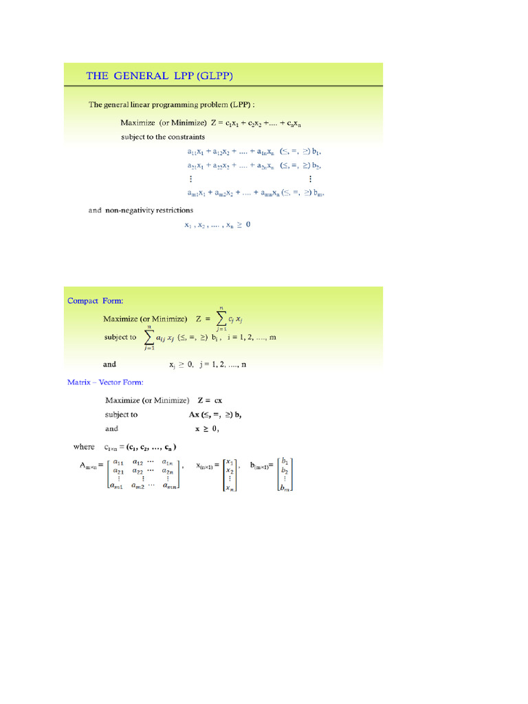 LPP (Lecture 2) | PDF