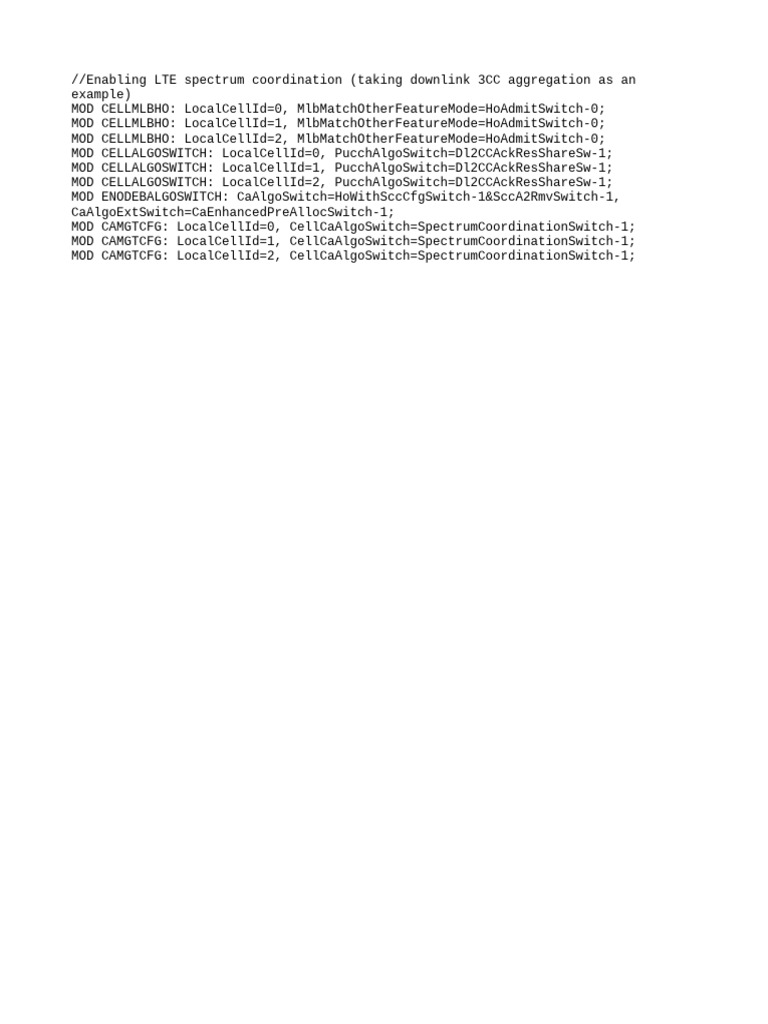 Specturm Coordination Feature | PDF