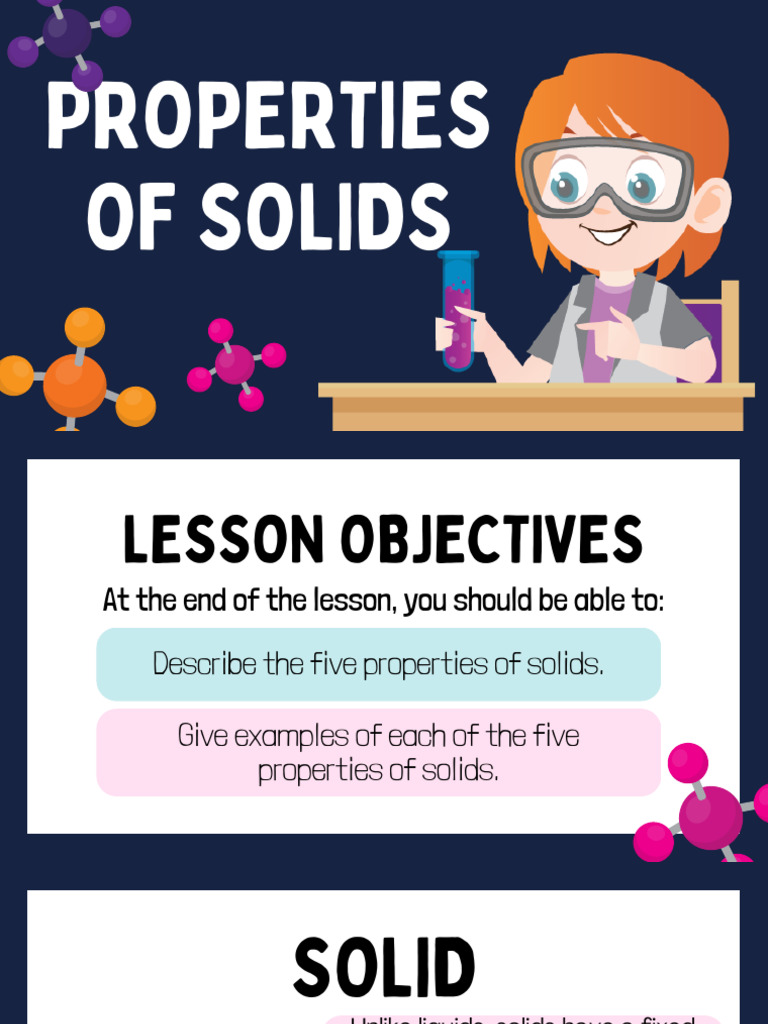 Properties of Solids Explained | PDF | Solid | Crystal