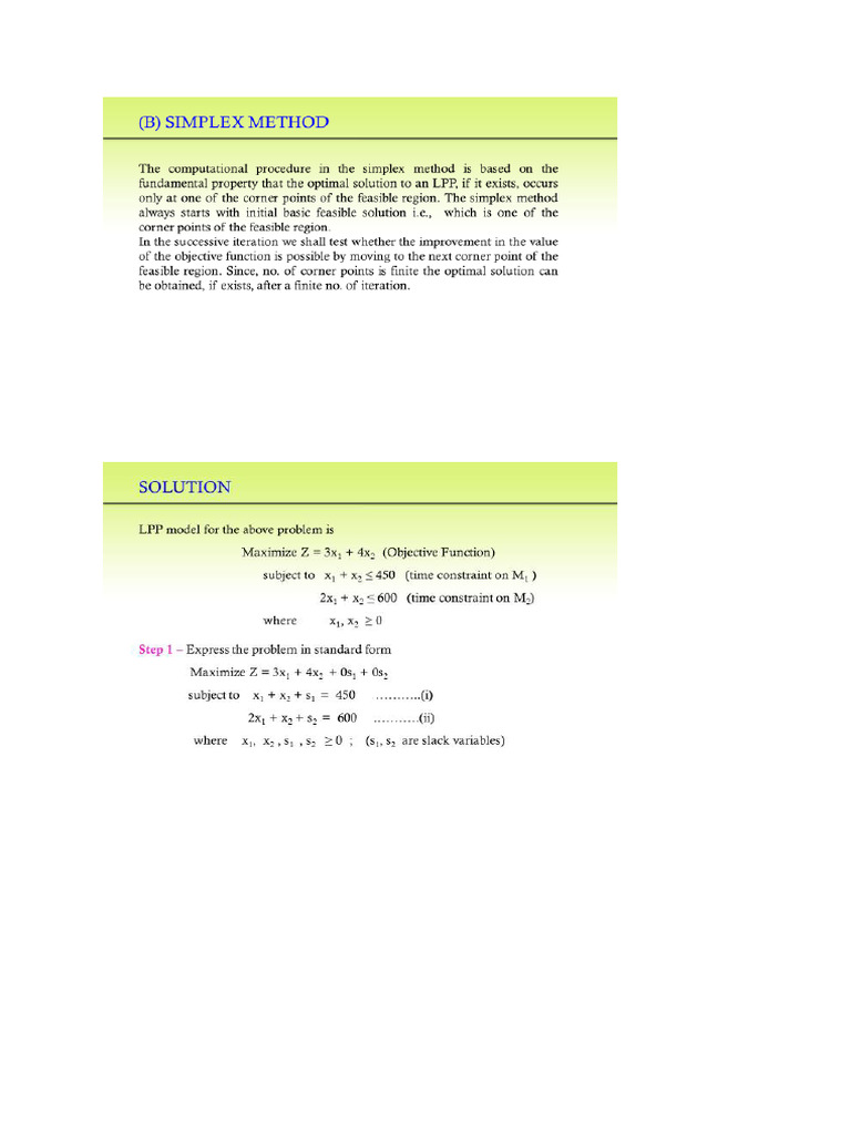 LPP (Lecture 4) | PDF