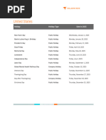 Global Annual Holiday Calendar 2025 Final | PDF | Holidays | Thanksgiving