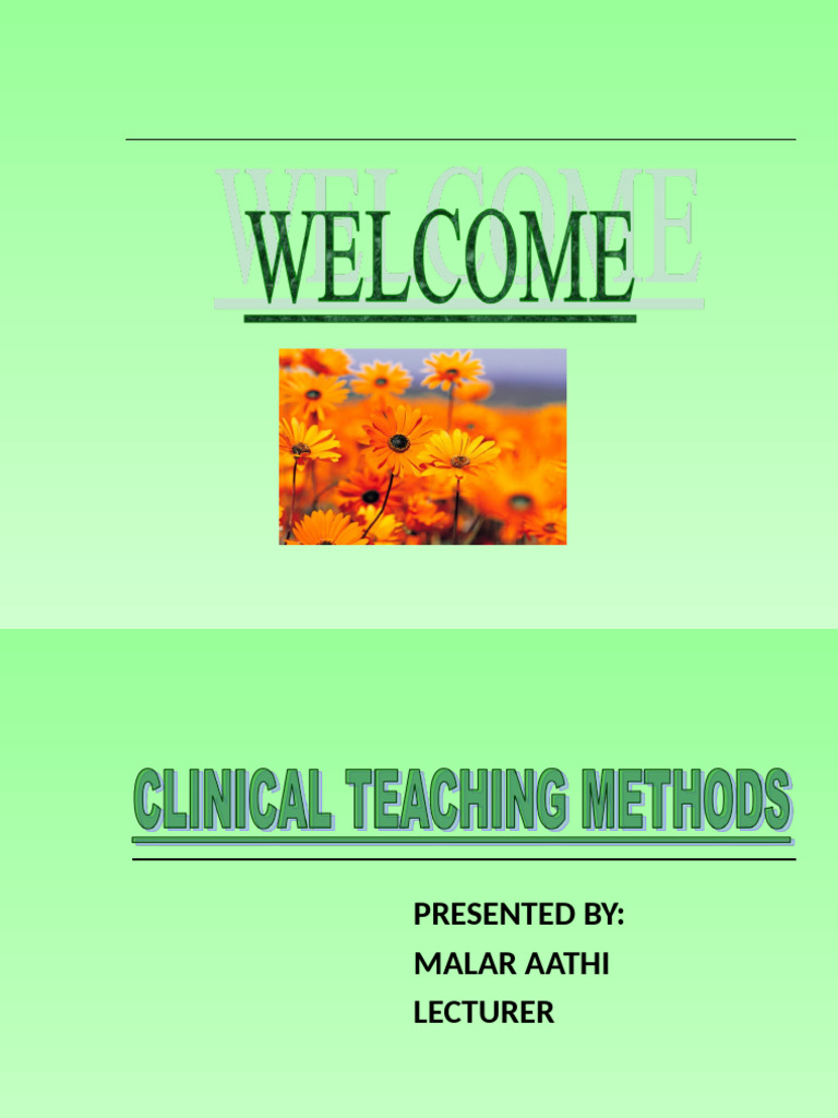 Clinical Teaching Methods In Nursing Pdf Evaluation Nursing