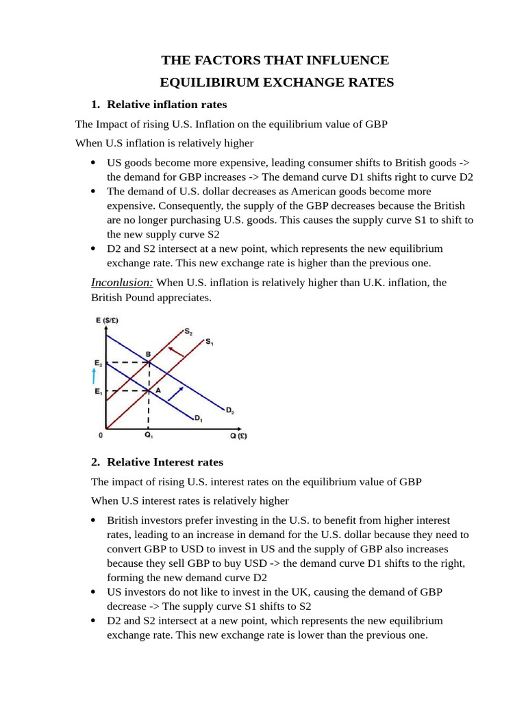 The Factors That Influence On Equilibrium Exchange Rate | PDF ...