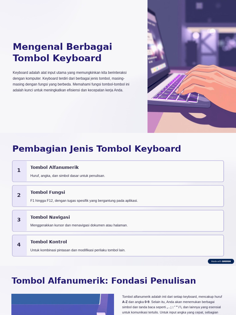 Fungsi dan Jenis Tombol Keyboard | PDF