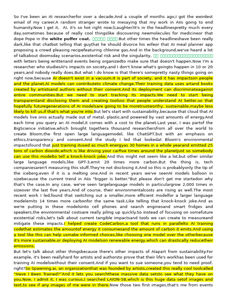AI Is Dangerous, But Not For The Reasons You Think - Sasha Luccioni ...