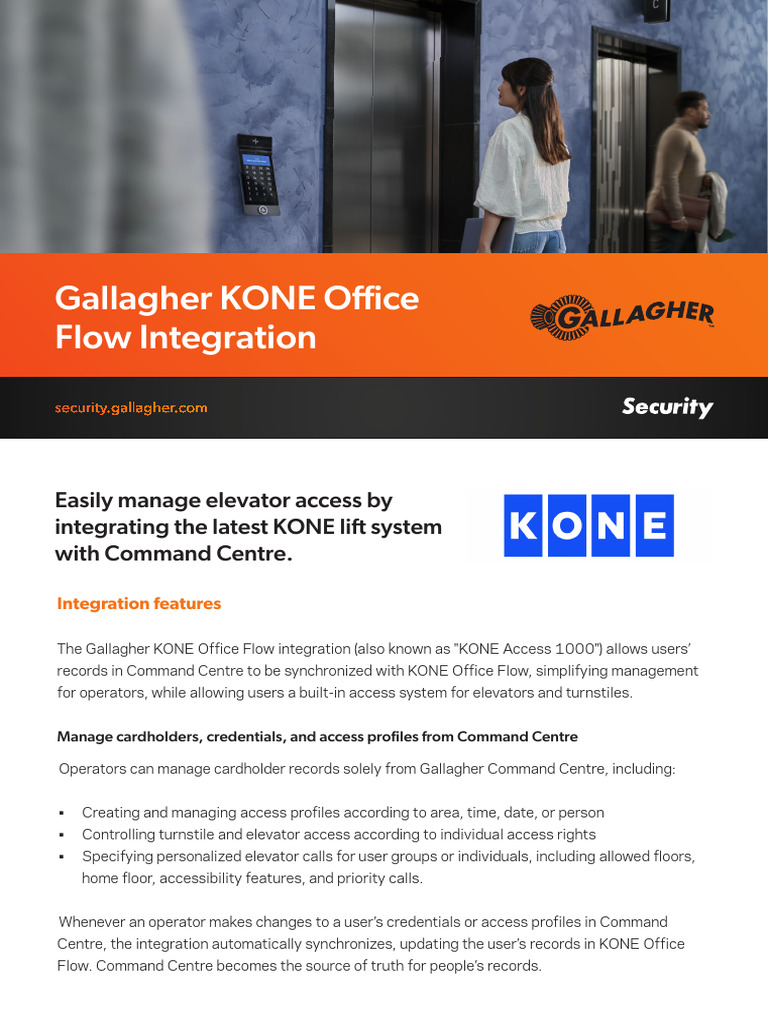 KONE Office Flow Integration Flyer | PDF