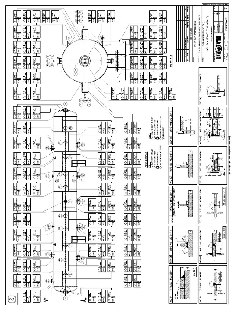 Welding Map Steam Drum Boiler | PDF