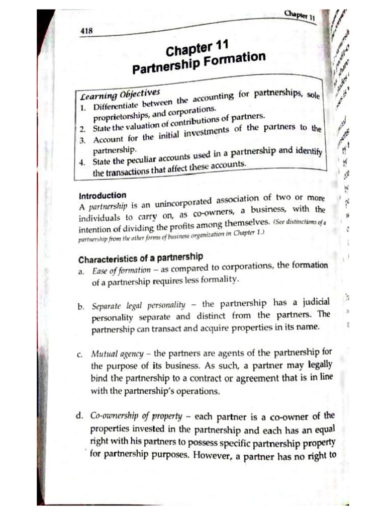 11 Partnership Formation - Financial Accounting and Reporting (3rd ...