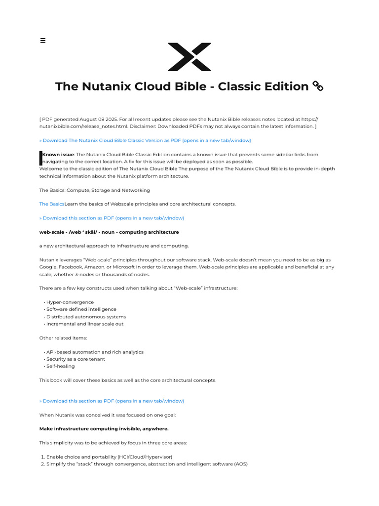 Nutanix Cloud Bible Classic Edition | PDF | Cloud Computing | Virtual Machine