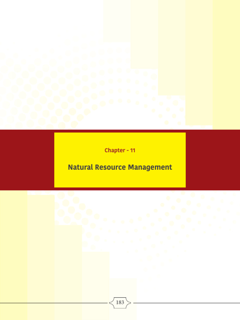 Chapter 11 - Natural Resource Management | PDF | Groundwater | Wetland