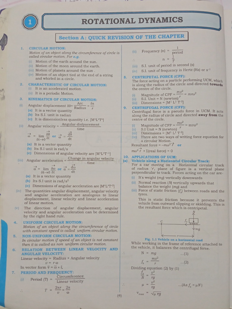 Rotational Dynamics Class 12 | PDF | Rotation Around A Fixed Axis ...