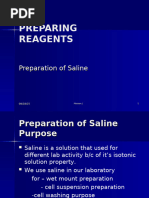 How To Make 5% Saline Solution | PDF