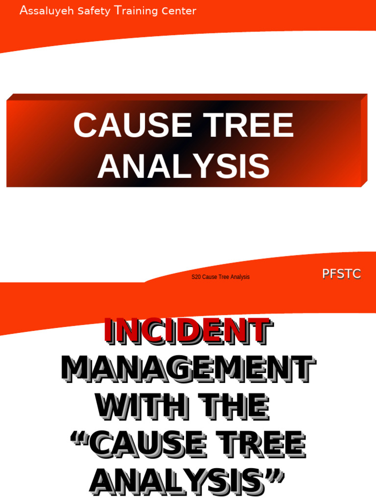 Cause Tree Analysis for Incident Management | PDF | Risk | Seat Belt