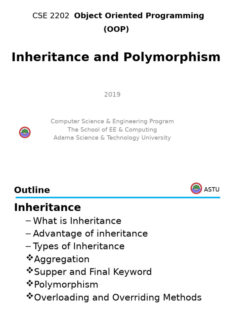 Chapter 4 Inheritance and Polymorphism | PDF | Inheritance (Object Oriented Programming ...