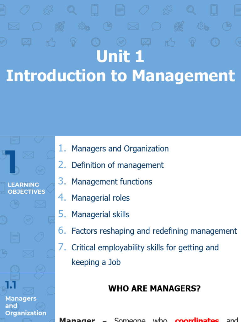 Introduction to Management Concepts | PDF | Critical Thinking | Skill