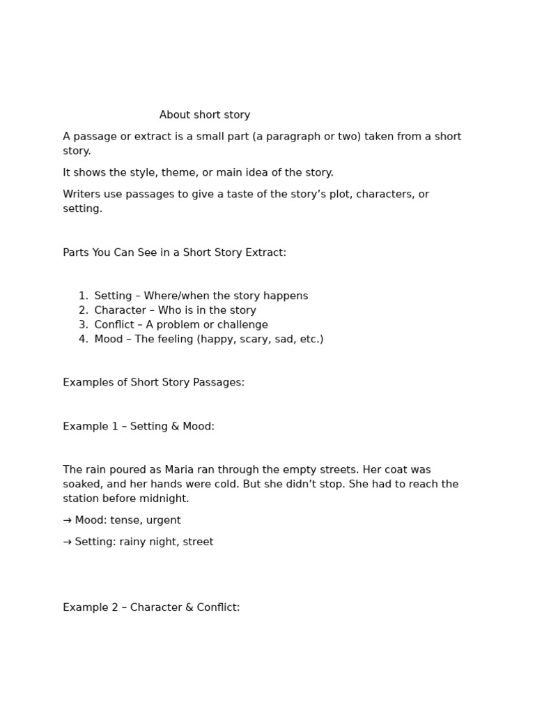 Short Story | PDF