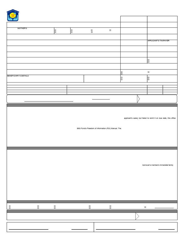 Pag-IBIG Health and Education Loan Form | PDF | Loans