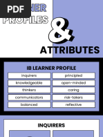 Free IB Learner Profile Posters | PDF