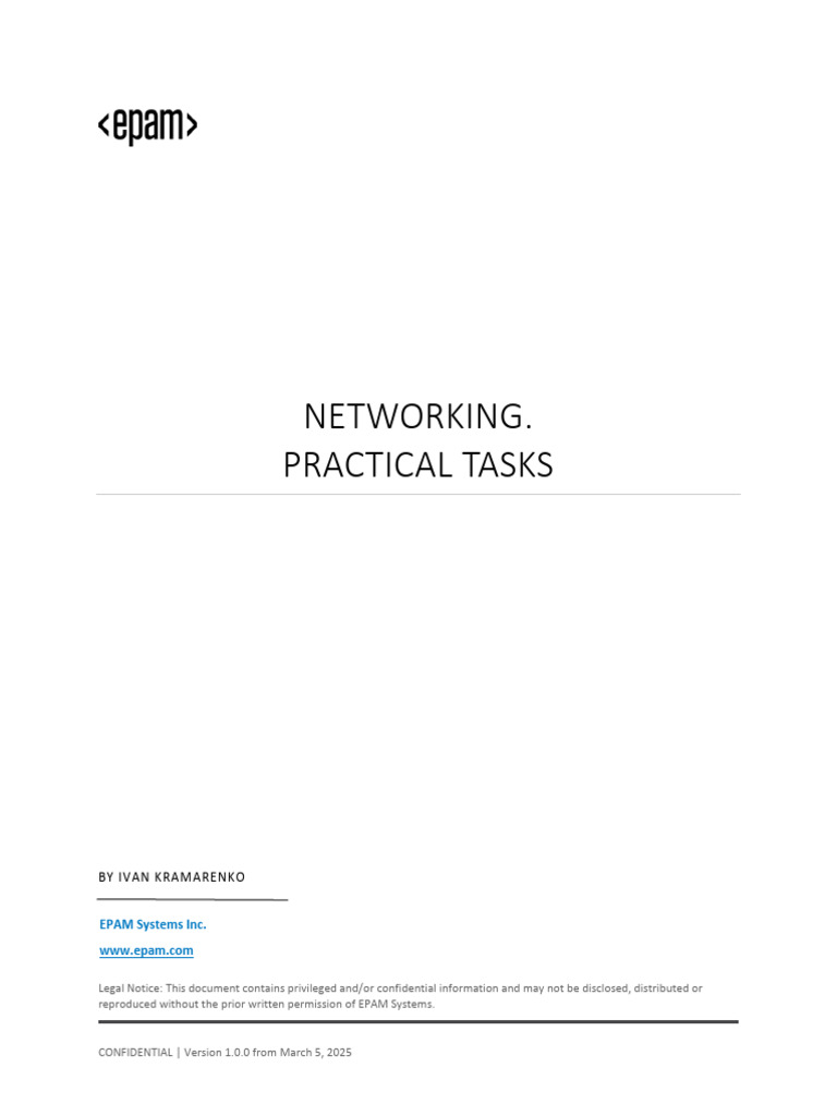 Networking Practical Tasks by Kramarenko | PDF | Wide Area Network ...