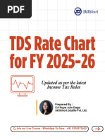 TDS - TCS Rate Chart FY - 2025-26 (AY - 2026-27) | PDF | Taxes | Tax ...