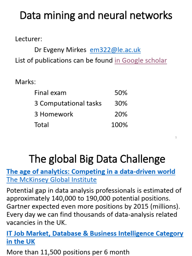Lecture 01 2025 Introduction | PDF | Data Mining | Data Warehouse