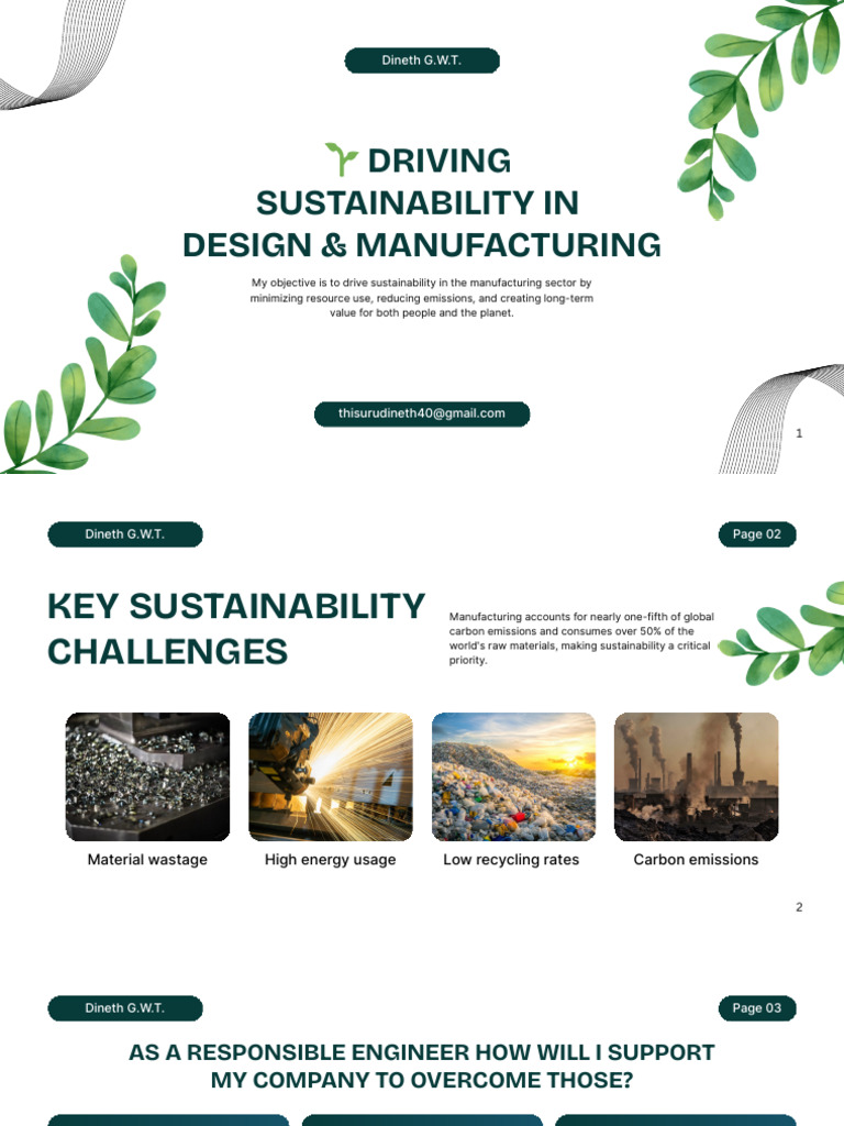 Sustainability Presentation | PDF | Recycling | Sustainability