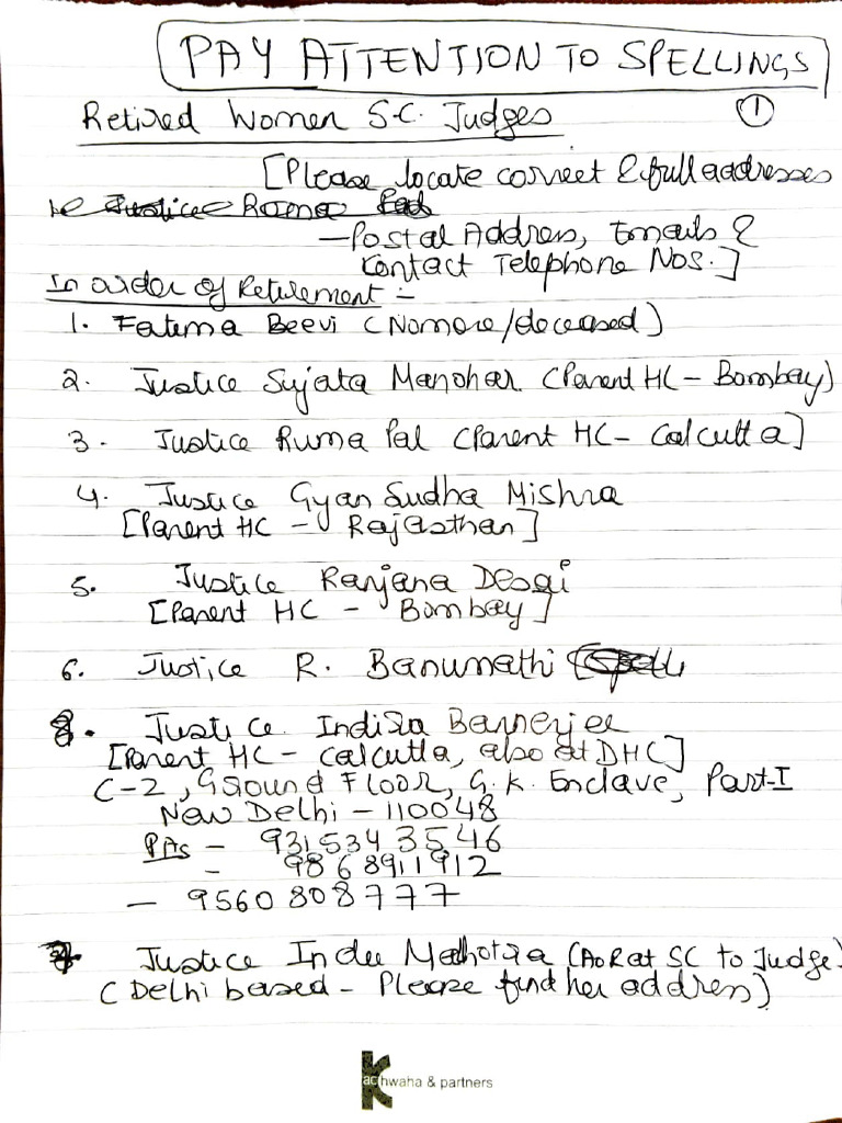 Judge List | PDF