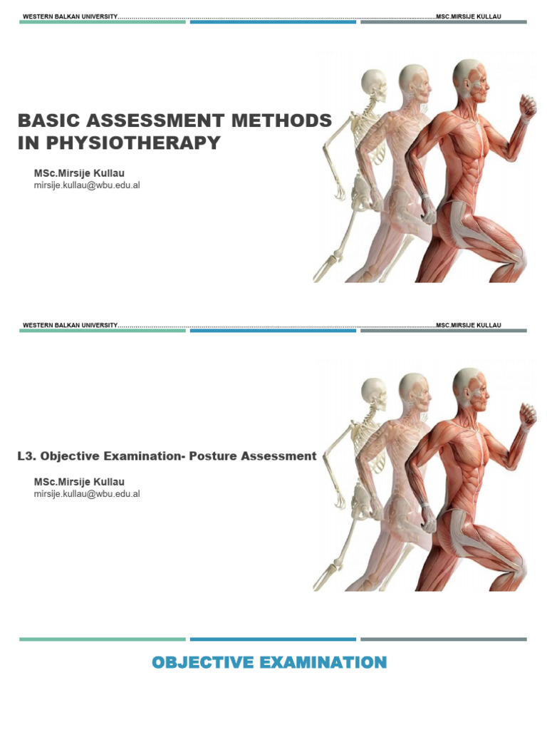 L3. Objective Examination-Postural Assessment | PDF | Pelvis | Anatomical Terms Of Motion