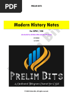 Modern Indian History Mind Map | PDF