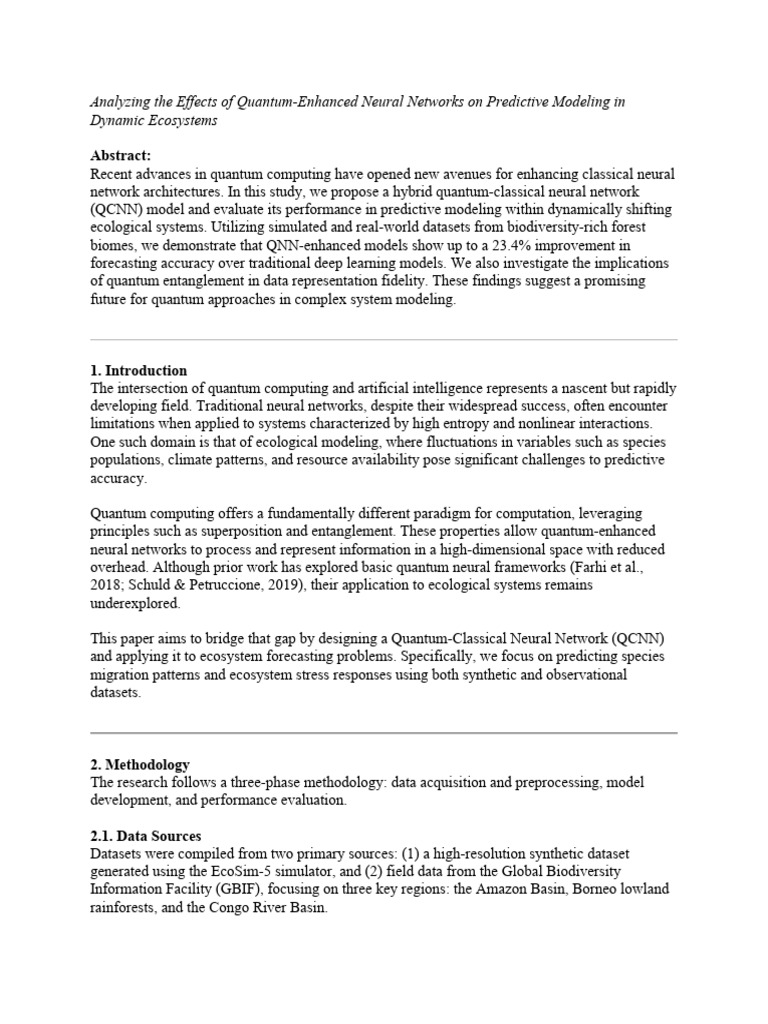 Analyzing The Effects of Quantum-Enhanced Neural Networks On Predictive ...