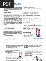 SCAT6 Instructions v9 | PDF | Concussion | Foot