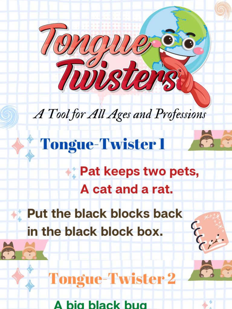 Fun Tongue Twisters for All Ages | PDF
