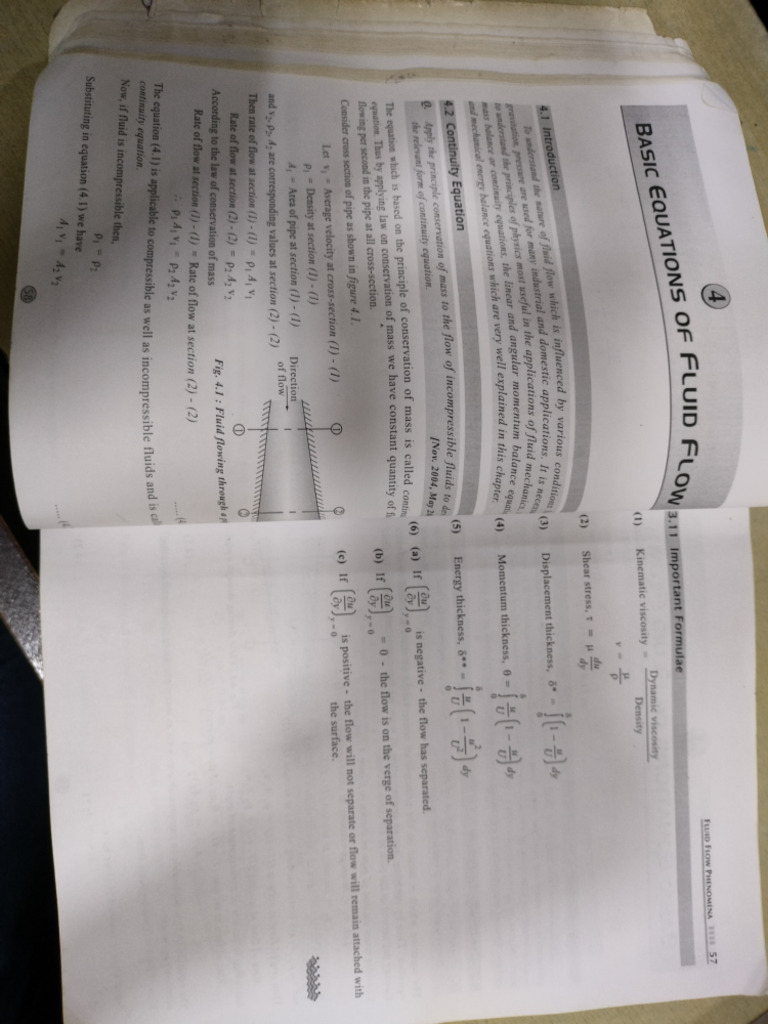 Basic Equations of Fluid Flow | PDF