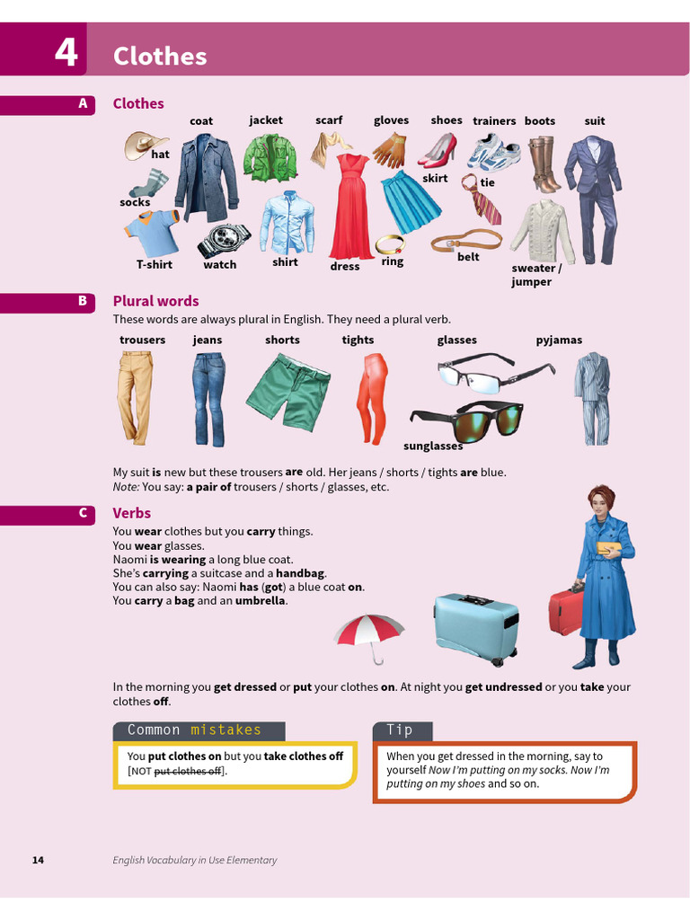 Clothing Vocabulary and Usage | PDF | Business