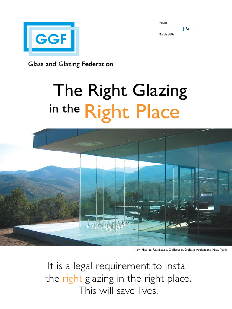 GGF Right Glazing Leaflet | PDF | Glasses | Glassforming Liquids And Melts