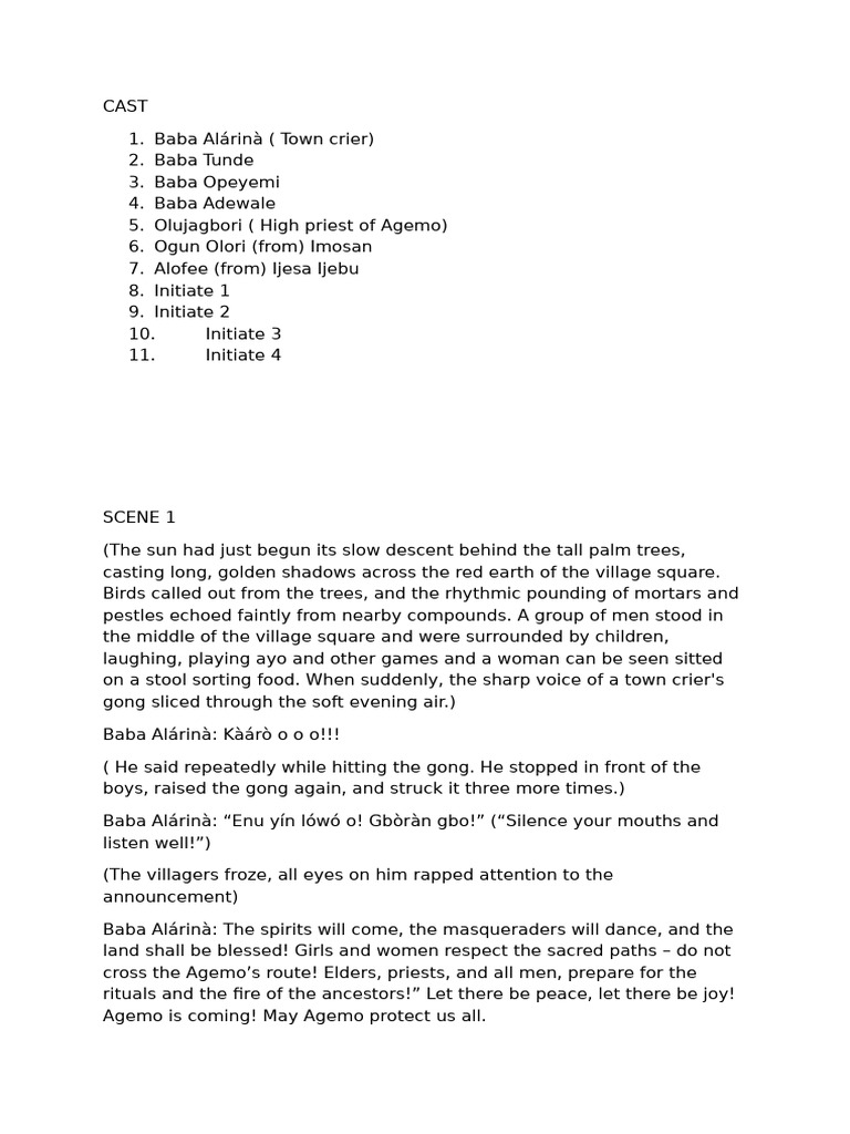 Agemo Festival: Rituals and Traditions | PDF