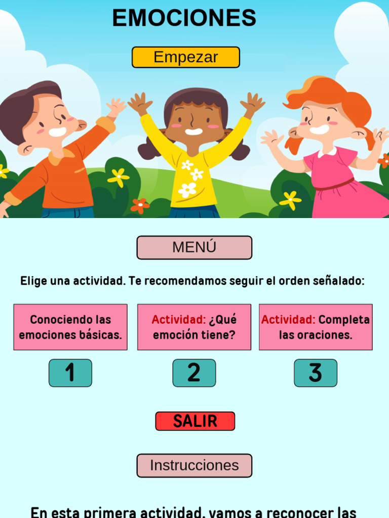 1 TALLER BÁSICO EMOCIONES PREKINDER-KINDER.pptx.pptx | PDF | Las emociones