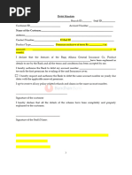 NACH Mandate Form for Bajaj Allianz | PDF | Financial Services ...