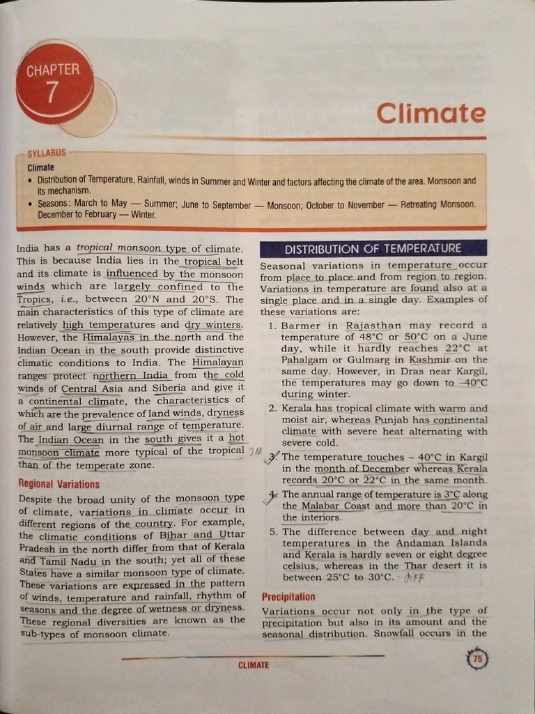India's Monsoon Climate Explained | PDF | Monsoon | Rain