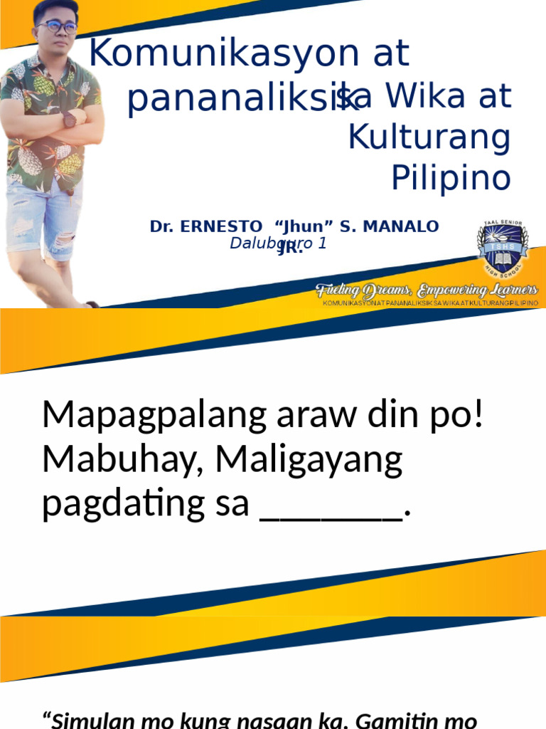 Bilinggwalismo Sa Pagtuturo | PDF